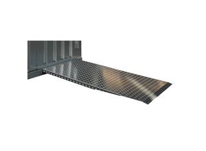 4260145950240 - Auffahrrampe aus rutschfestem Aluminium-Duettblech BxT 870 x 1465 mm kaiserkraft