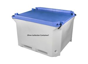 4260582172458 - Deckel für isolierte Container LxBxH 1230 x 1030 x 100 mm blau kaiserkraft