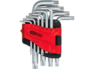 4042146790496 - Kstools - ks Tools 1514840 Torx-Winkelstiftschlüssel-Satz mit Bohrung kurz 10-tlg TB8