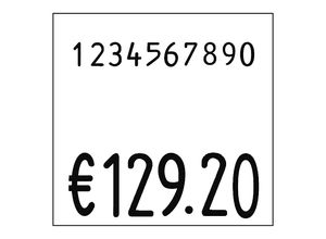 4260270820449 - Etiketten für Preisauszeichner BxH 29 x 28 mm VE 24 Rollen à 700 Stk weiß ratioform