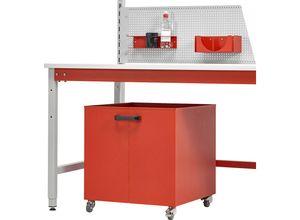 8719806016215 - Rollbehälter fahrbar oben offen HxBxT 600 x 600 x 650 mm kaiserkraft