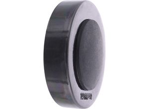 4001073098136 - Design-Wandtürstopper Ø 38 mm VE 2 Stk Höhe 10 mm Transparent Rauchig Schwarz Wagner
