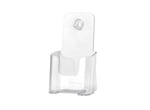 4013695066400 - Prospekthalter STANDARD für 1 3 DIN A4 hoch VE 4 Stk Polystyrol glasklar magnetoplan