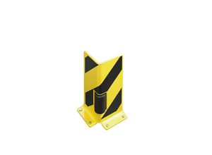 4055381460628 - Anfahrschutz mit Leitrollen L-Profil HxBxT 400 x 160 x 160 mm Wandstärke 6 mm kaiserkraft