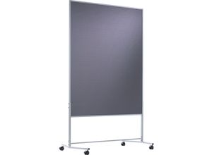 4061753121325 - eurokraft basic Moderationswand mobil Textilbezug   Whiteboard BxH 1200 x 1500 mm grau