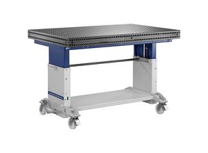 4061753295576 - Schweißertisch SUPPORTER höhenverstellbar Tragkraft 1200 kg mit Stahl-Lochrasterplatte kaiserkraft