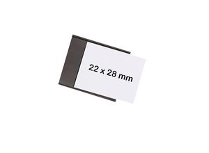 4013695049373 - magnetoflex® U-Profil VE 30 Stk HxB 22 x 28 mm schwarz magnetoplan