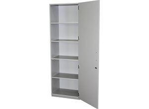 4061753011640 - eurokraft pro Flügeltürenschrank HxBxT 1864 x 615 x 440 mm 4 Fachböden lichtgrau RAL 7035 mit 1 Flügeltür