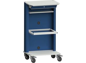 4014641106577 - Laptop-   Gerätewagen mit Laptopfach Hängeregistratur grau   blau ANKE