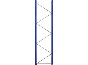 4061753239099 - eurokraft pro Palettenregal-Stützrahmen zerlegt enzianblau RAL 5010   verzinkt HxT 3990 x 1100 mm