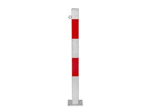 4055381101453 - Sperrpfosten Morion zum Aufdübeln 70 x 70 mm feuerverzinkt   rot reflektierend 1 Öse kaiserkraft