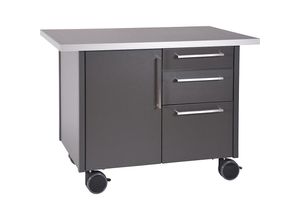 4050558003233 - Service- und Kaffeestation mit 1 Tür und 3 Schubladen LxBxH 1250 x 740 x 900 mm kaiserkraft