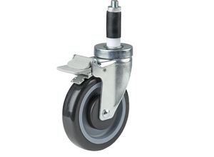 4260285072901 - PVC-Lenkrolle VE 2 Stk mit Stopp Rad-Ø 125 mm kaiserkraft