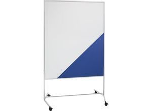 4061753121318 - eurokraft basic Moderationswand mobil Textilbezug   Whiteboard BxH 1200 x 1500 mm blau