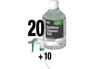 4024048805621 - Bio-Circle Haft- und Trennmittel-Reiniger Additive Cleaner 100 20 Flaschen à 500 ml und 10 Sprayer Inhalt 10 l