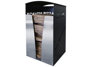 4061753256737 - Abfallsammler für Pizzakartons HxBxT 1040 x 503 x 504 mm Stahlblech ab 2 Stk kaiserkraft