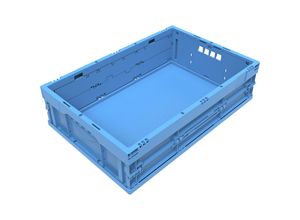 4250685122467 - Faltbox aus Polypropylen Volumen 33 l blau kaiserkraft
