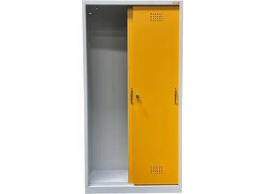 4061753274458 - eurokraft basic Umweltschrank Leergehäuse mit Schiebetüren HxB 1800 x 920 mm mit 2 Türen ohne Innenausstattung