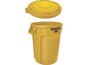 4061753271662 - Universalcontainer BRUTE® mit Deckel rund Volumen 121 l gelb Rubbermaid