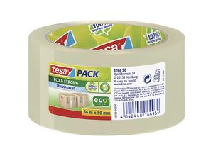 4042448166531 - tesa PP-Packband tesapack® Eco & Strong VE 36 Rollen transparent Bandbreite 50 mm