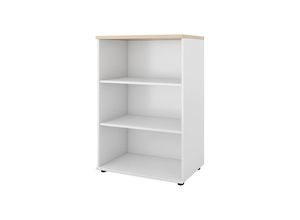 5905745101072 - Büroregal Portland HxBxT 1138 x 800 x 420 mm weiß gebürstet   Birke kaiserkraft