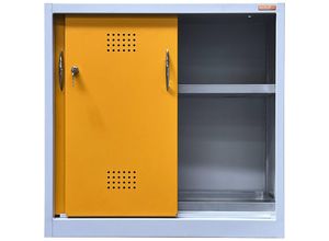 4061753274762 - eurokraft basic Umweltschrank mit Schiebetüren Höhe 900 mm 1 Wannenboden mit 1 Bodenauffangwanne