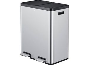 8713631200245 - EKO Treteimer Recycler Stahl 60 l 2-fach-Sammler Edelstahl