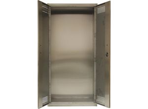 4061753292773 - eurokraft pro Umweltschrank Leergehäuse aus Edelstahl mit 2 Türen HxBxT 1950 x 950 x 420 mm