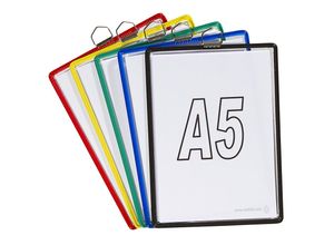 3377991550096 - Hänge-Klarsichttasche für Format DIN A5 farblich sortiert VE 10 Stk Tarifold
