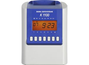 4030275001361 - Zeiterfassungsgerät K 1100 HxBxT 244 x 175 x 132 mm seidengrau blau kaiserkraft