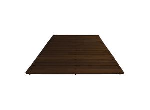 4260061897957 - Holzlaufrost Yoga dunkel gebeizt pro lfd m ohne Anschrägung Breite 1200 mm Miltex