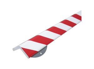 4251182804726 - SHG Knuffi® Eckschutz mit Montageschiene Typ H+ 1-m-Stück rot   weiß