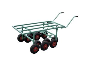 4250654747776 - Transportwagen Wiesel Luftreifen LxH 1850 x 800 mm grasgrün kaiserkraft