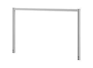 4054666023633 - Tischstützensatz aus Aluminium-Profilen HxBxT 930 x 1500 x 45 mm eurokraft pro