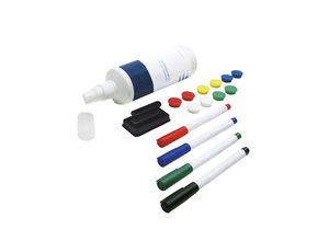 8712752023771 - Zubehörset für Whiteboard 10 Magnete 4 Marker 1 Trockenwischer 1 Reiniger kaiserkraft