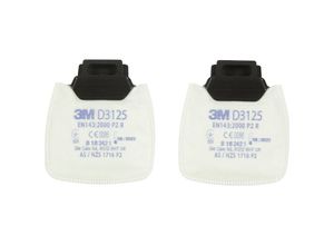 0076308401078 - Secure Click™ Partikelfilter D3125 Schutzstufe P2 R VE 10 Paar für Halbmaske HF-800 3M