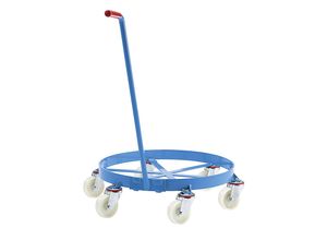 4054666000757 - eurokraft pro Fassroller Fahrgestell offen Tragfähigkeit 450 kg 6 Lenkrollen