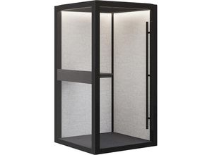 7332835756573 - Meetingbox Zen Pod Essentials HxBxT 2310 x 1200 x 1200 mm Small Textil   Aluminium   Glas kaiserkraft