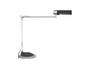 4002390029919 - LED-Tischleuchte MAULoffice dreh- & neigbarer Kopf Arm 950 Lumen Fußauswahl Höhe 540 mm Aluminium & Metall Silber-Anthrazit