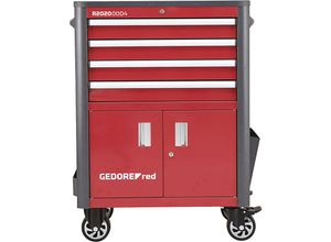 4060833016889 - GEDORE Werkstattwagen WINGMAN 4 Schubladen + Werkzeugschrank HxBxT 1034 x 724 x 470 mm