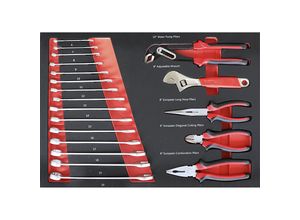 4061753291165 - Werkzeug-Shadowboard Maulschlüssel + Zangen für BxT 525 x 390 mm 20-teilig kaiserkraft