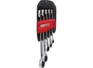4042146513712 - Kstools - ks Tools 5034255 GEARplus® Ratschenringmaulschlüssel-Satz abgewinkelt 5-tlg