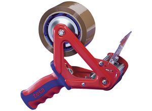 4042448913869 - 6400 Packband Handabroller comfort - Hochwertiger robuster Abroller für Paketbänder - Profi-Qualität - Für Klebebänder mit bis zu 50 cm Breite - Tesa