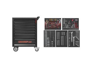 4060833016780 - GEDORE Werkstattwagen GEDMaster 7 Schubladen 273-teiliges Sortiment HxBxT 999 x 790 x 470 mm