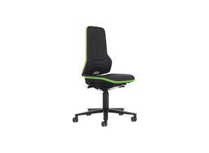 4016849530499 - NEON Arbeitsdrehstuhl ESD Rollen Permanentkontakt Stoff Flexband grün bimos