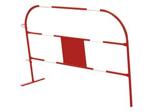 4061753288431 - PROCITY Absperrgitter Eco Stahl LxH 1500 x 1000 mm VE 10 Stk rot weiß