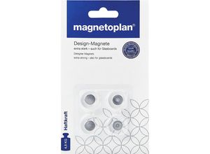 4013695062167 - Design-Magnet für Glasboards VE 12 Stk Ø 20 mm transparent magnetoplan