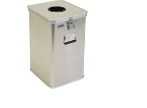 4260257923606 - Mülltonne Entsorgungsbehälter G®-DROP Volumen 80 l Aluminium mit Rädern abschließbar