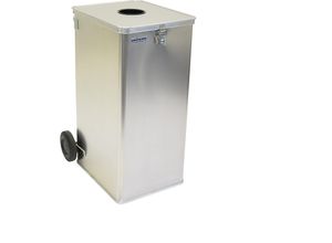4260257923613 - Mülltonne Entsorgungsbehälter G®-DROP Volumen 240 l Aluminium mit Rädern abschließbar