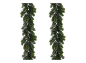 4064118111221 - Tannengirlanden 2 Stück 168 Spitzen Höhe 180 cm kaiserkraft